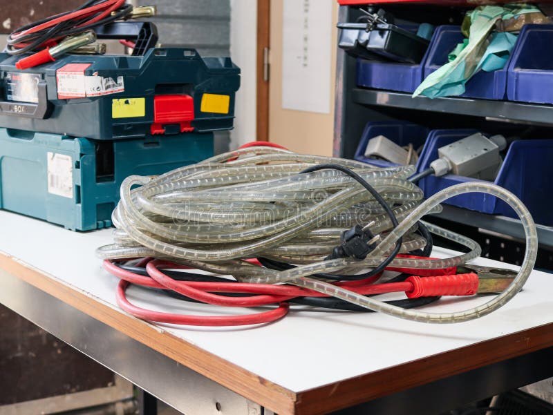 Hose on the table stock image. Image of kind, hose, cable - 201592347