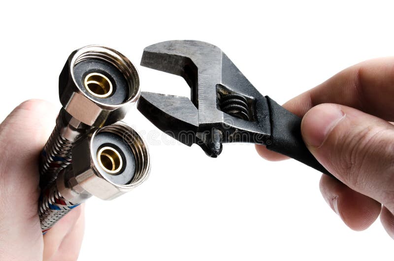 Hose for Water Connection and the Key Stock Image - Image of metal ...