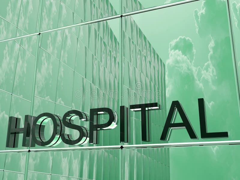 Hospital sign stock image. Image of poster, hospital - 27407487