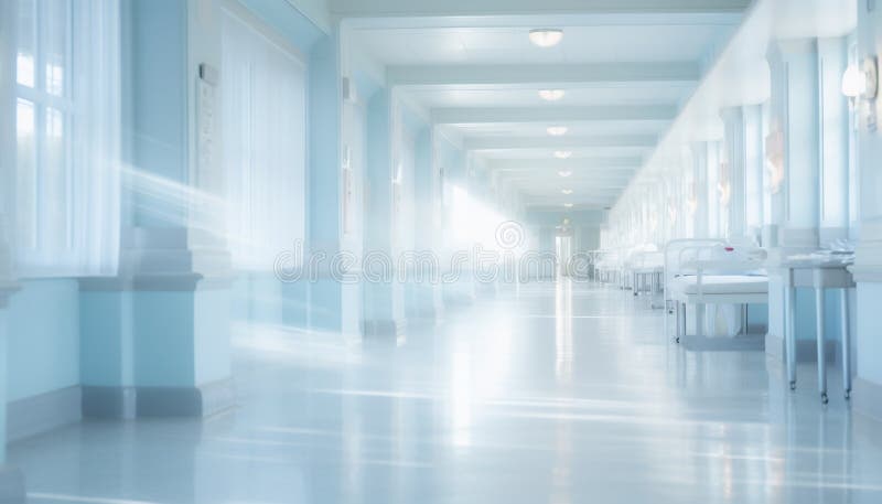 Hospital - Abstract Background Stock Photo - Image of blue, blurred ...