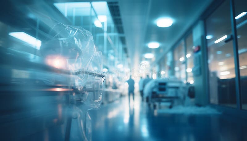 Hospital - Abstract Background Stock Photo - Image of blue, blurred ...