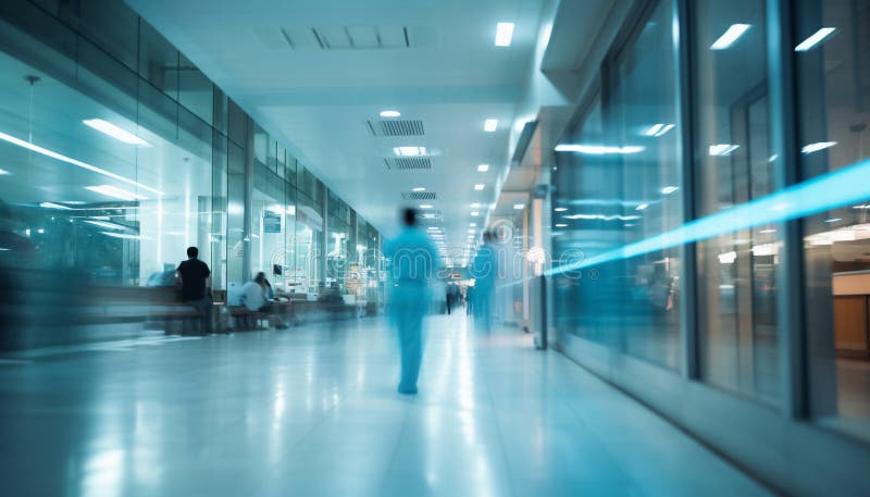 Hospital - Abstract Background Stock Photo - Image of blue, blurred ...