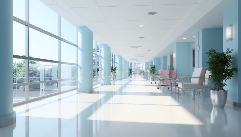 Hospital - Abstract Background Stock Photo - Image of blue, blurred ...