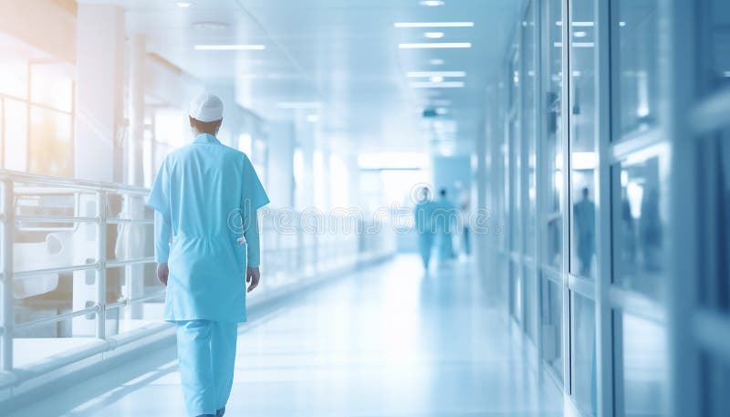 Hospital - Abstract Background Stock Photo - Image of blue, blurred ...