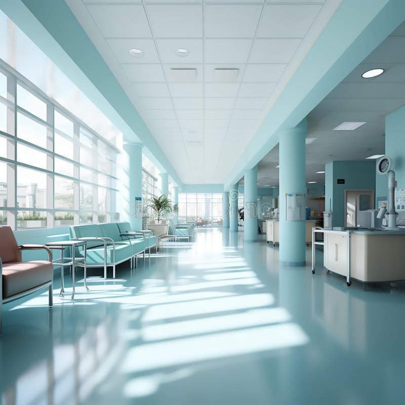 Hospital background stock illustration. Illustration of interior ...