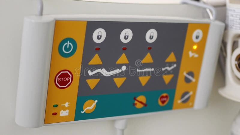 Hospital Bed Position Control Panel with Buttons Stock Video - Video of ...