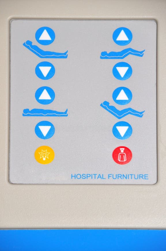 Hospital bed controls stock photo. Image of buttons, help - 68933014