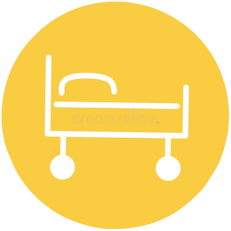 Hospital Bed and Cross Icon. Medicine Icon Stock Vector - Illustration ...