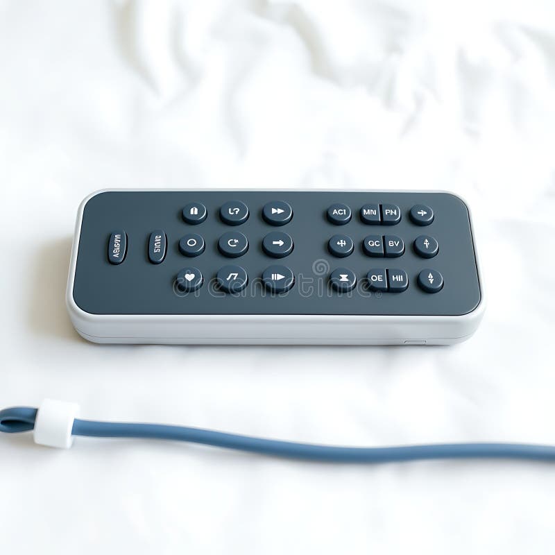 A Hospital Bed Remote Control with Labeled Buttons Placed on a Clean ...
