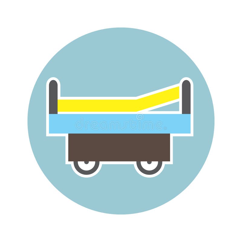 Hospital Bed. Vector Illustration Decorative Design Stock Vector ...