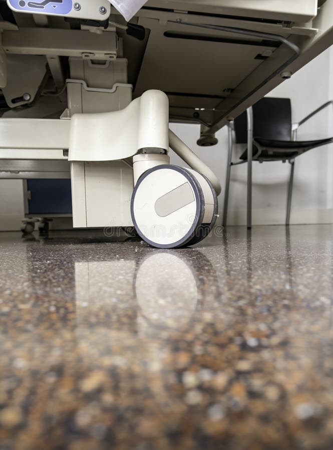 Hospital bed with wheels stock photo. Image of equipment - 320523960