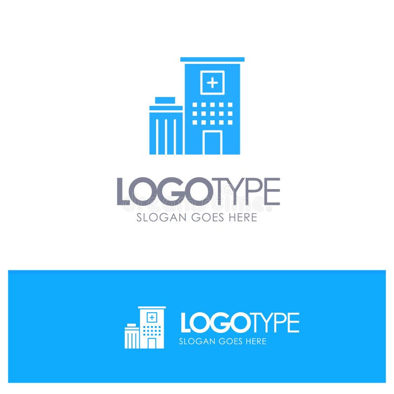 Hospital, Building, Clinic, Medical Blue Logo Vector Stock Vector ...