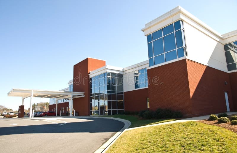 Hospital Building/Exterior stock image. Image of curving - 8046473