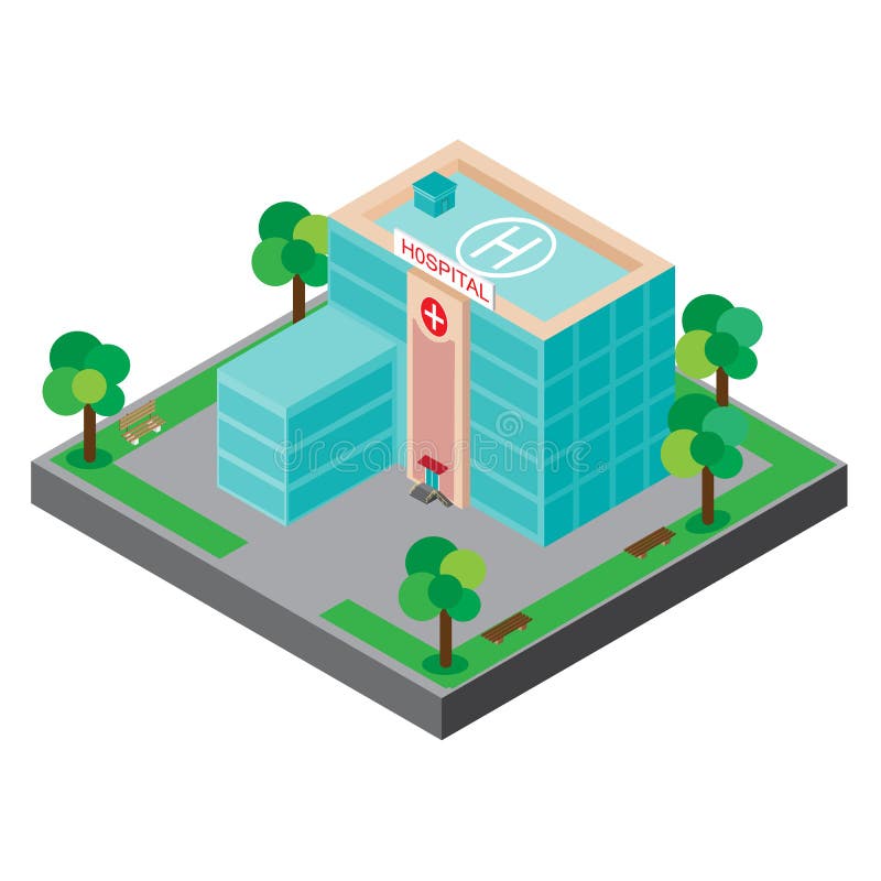 Hospital Building Isometric Stock Illustrations – 3,292 Hospital ...