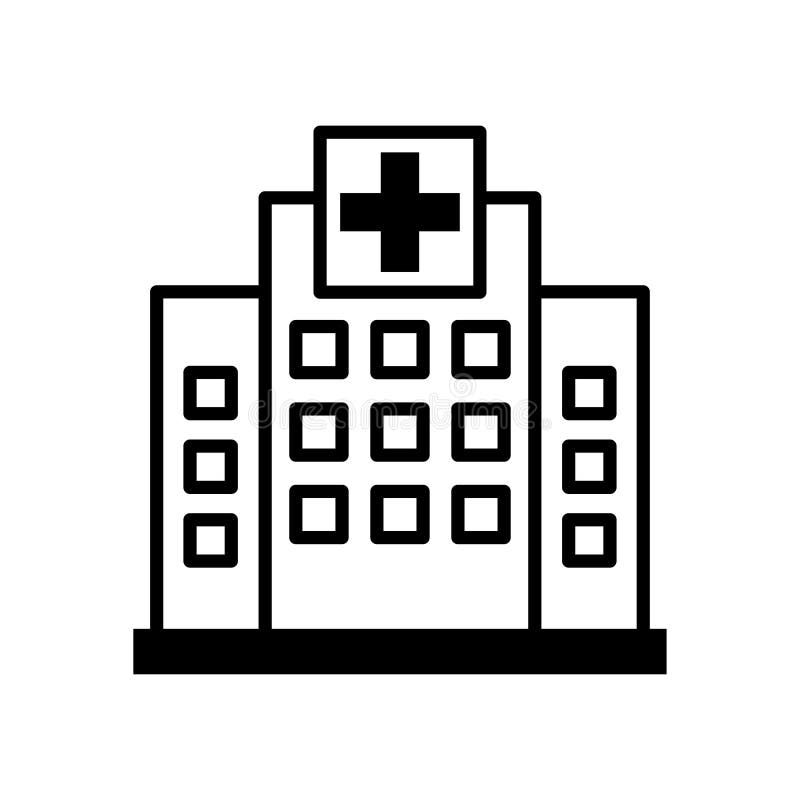 Hospital building design stock illustration. Illustration of pharmacy ...