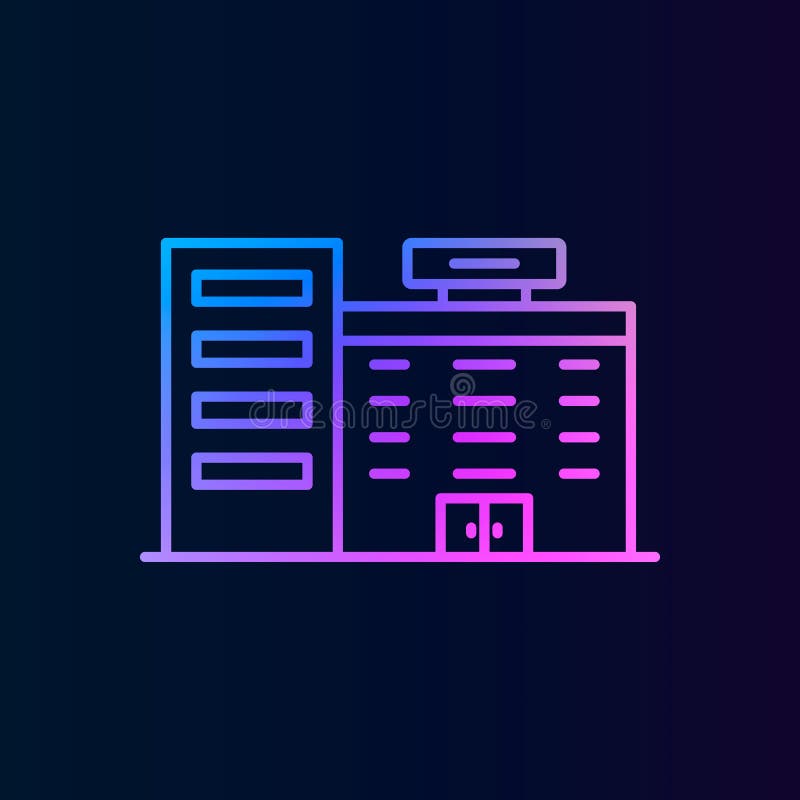 No School, Building Icon. Simple Thin Line, Outline Vector Of Buildings ... No School, Building Icon. Simple Thin Line, Outline Vector Of Buildings ...