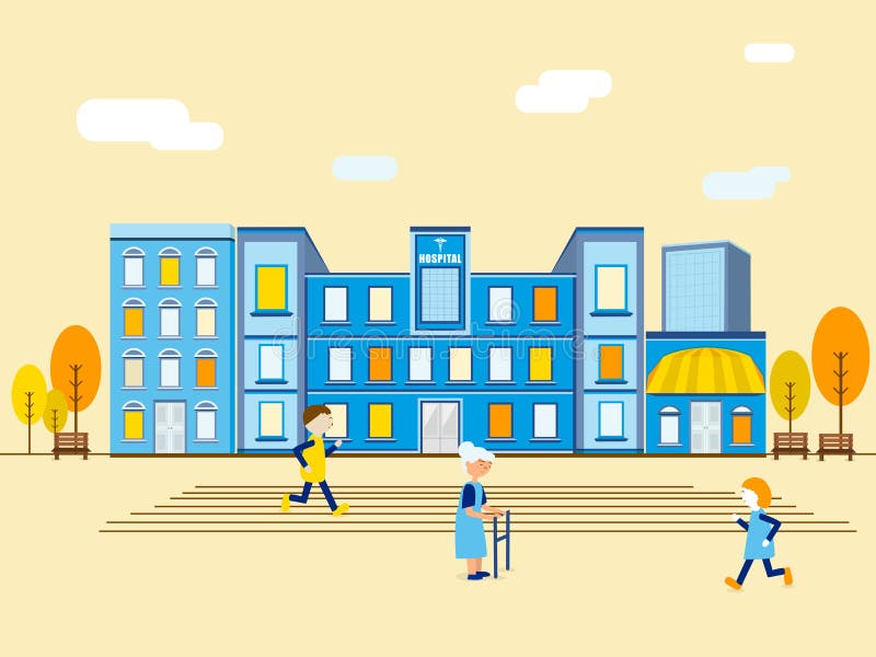 Hospital Outside Stock Illustrations – 1,406 Hospital Outside Stock ...