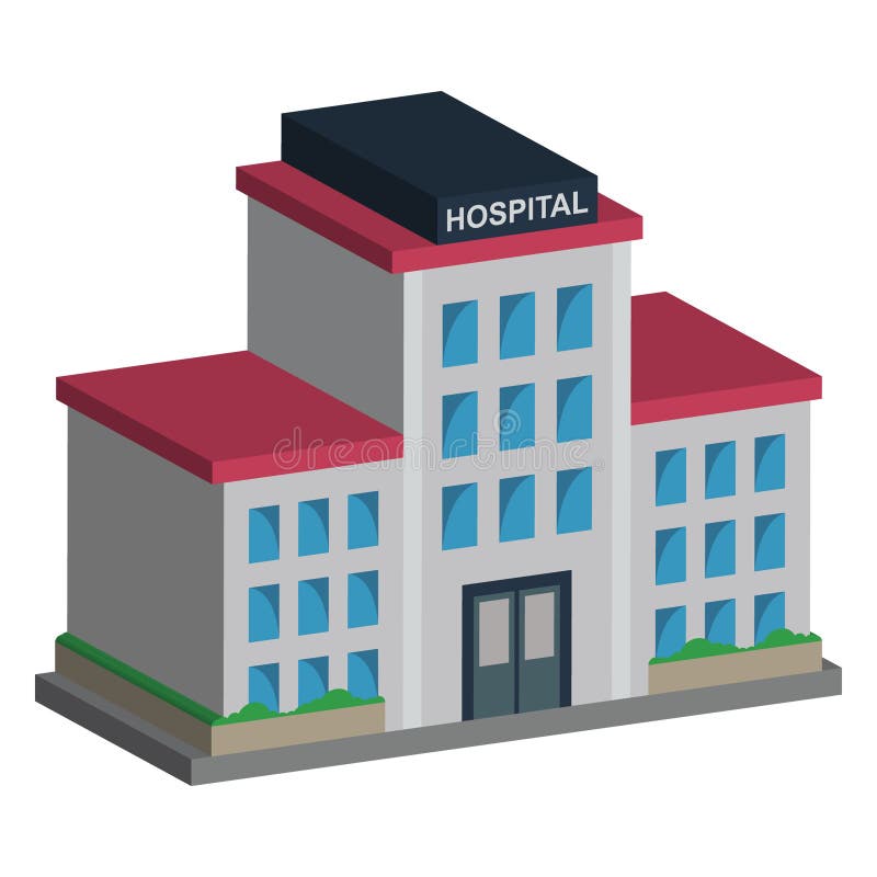 Hospital Color Vector Icon Which Can Easily Modify or Edit Stock Vector ...