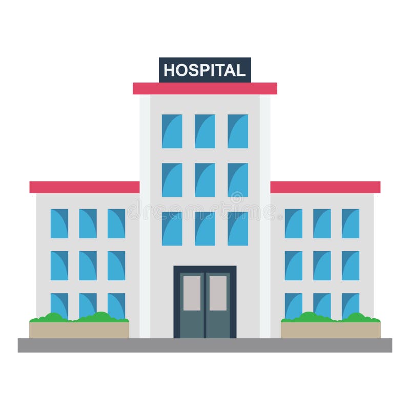 Hospital Color Vector Icon Which Can Easily Modify or Edit Stock Vector ...