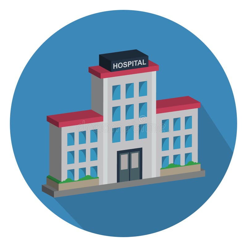 Hospital Color Vector Icon Which Can Easily Modify or Edit Stock Vector ...