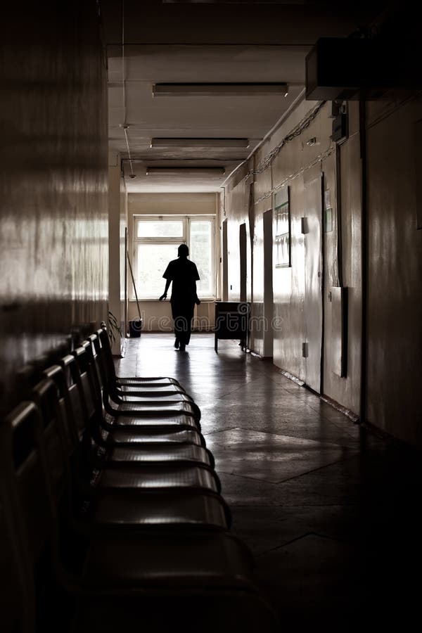 Hospital corridor stock photo. Image of people, buildings - 53267504
