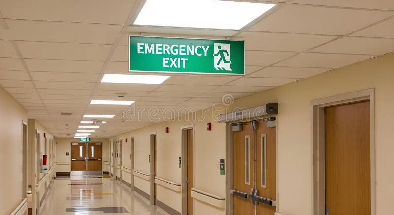 Lit Clean Hospital Corridor Stretches Stock Illustrations – 19 Lit ...