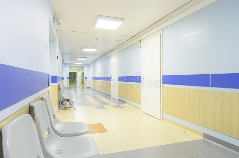 Hospital corridor stock image. Image of record, sick - 45289543
