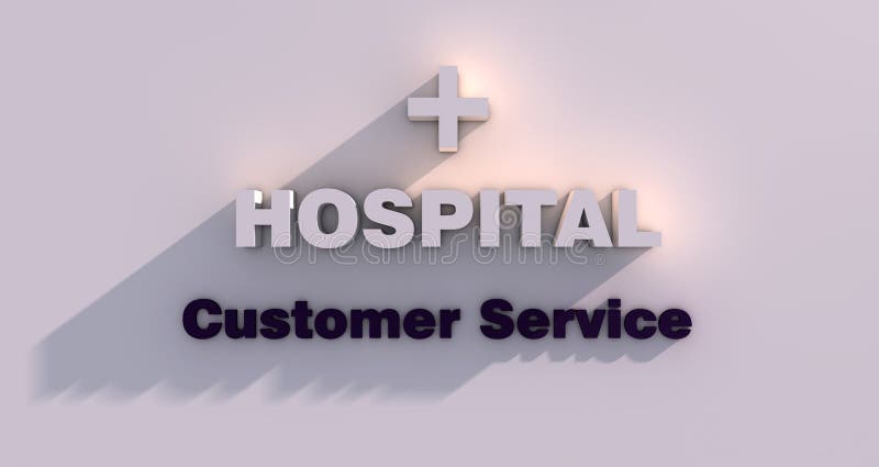 Hospital customer service stock illustration. Illustration of sign ...