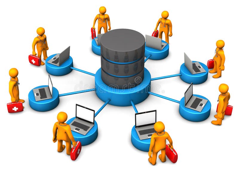 Database and Catalog Icon Set Stock Illustration - Illustration of ...