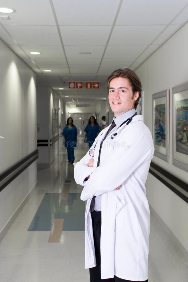 Hospital doctor stock image. Image of caucasian, film - 9084655