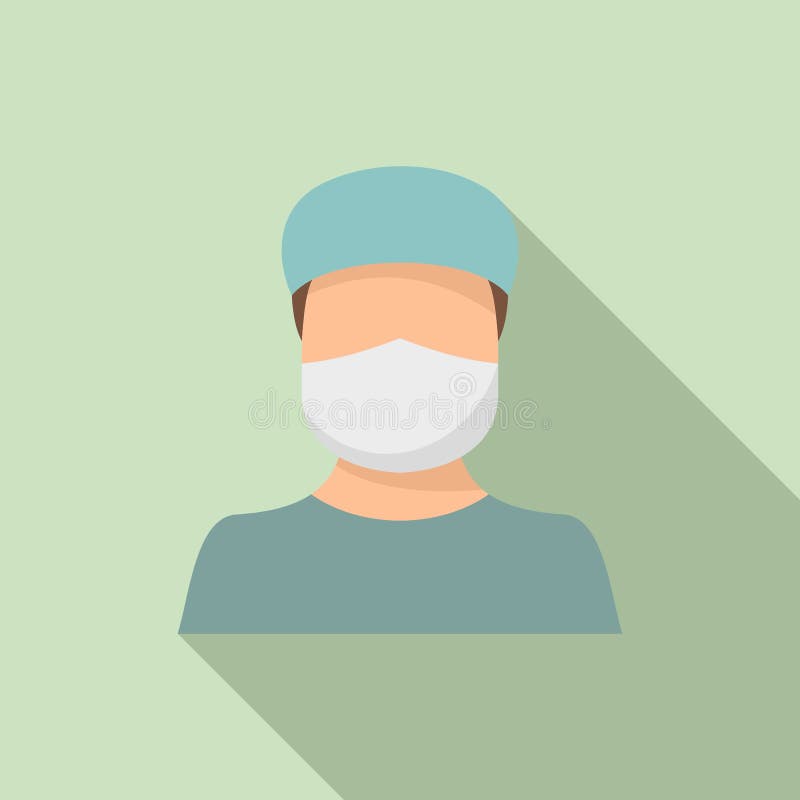 Hospital Doctor Icon, Flat Style Stock Vector - Illustration of doctor ...