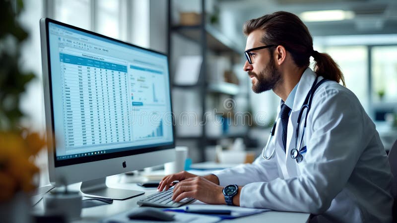 Hospital Doctor Using Spreadsheet for Billing,Case Report the Doctor ...