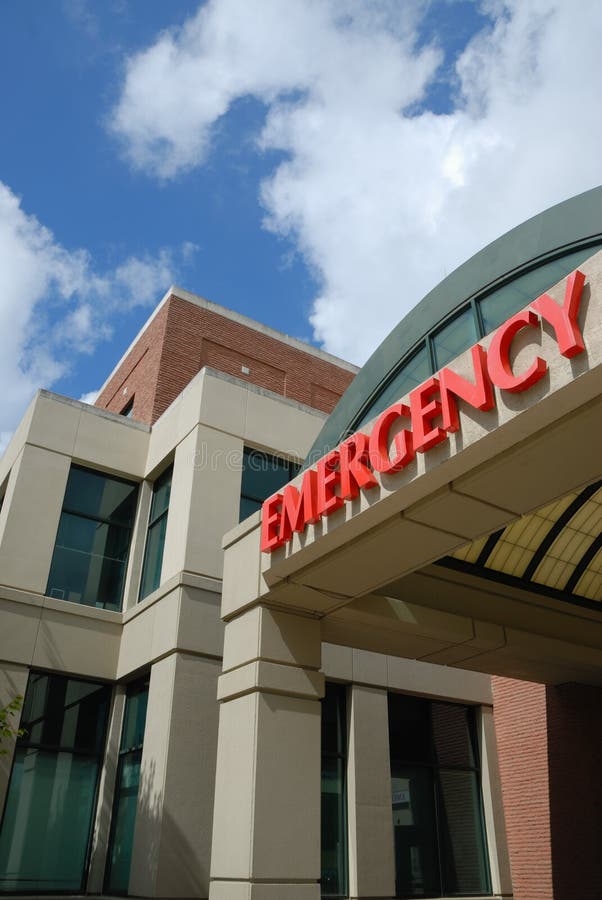 Hospital Emergency Entrance Stock Photo - Image of outside, building ...