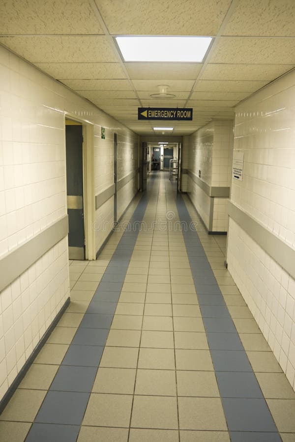 Hospital emergency room stock photo. Image of inside, hallway - 4087238