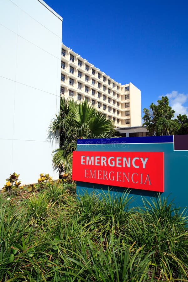 Hospital Emergency Room Sign Stock Photo - Image of blue, sign: 14539222