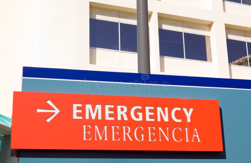 Hospital Emergency Room Sign Stock Photo - Image: 14539250