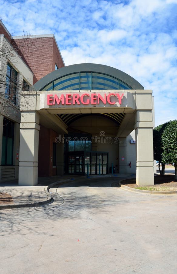 Hospital Emergency Entrance Stock Photo - Image of outside, building ...