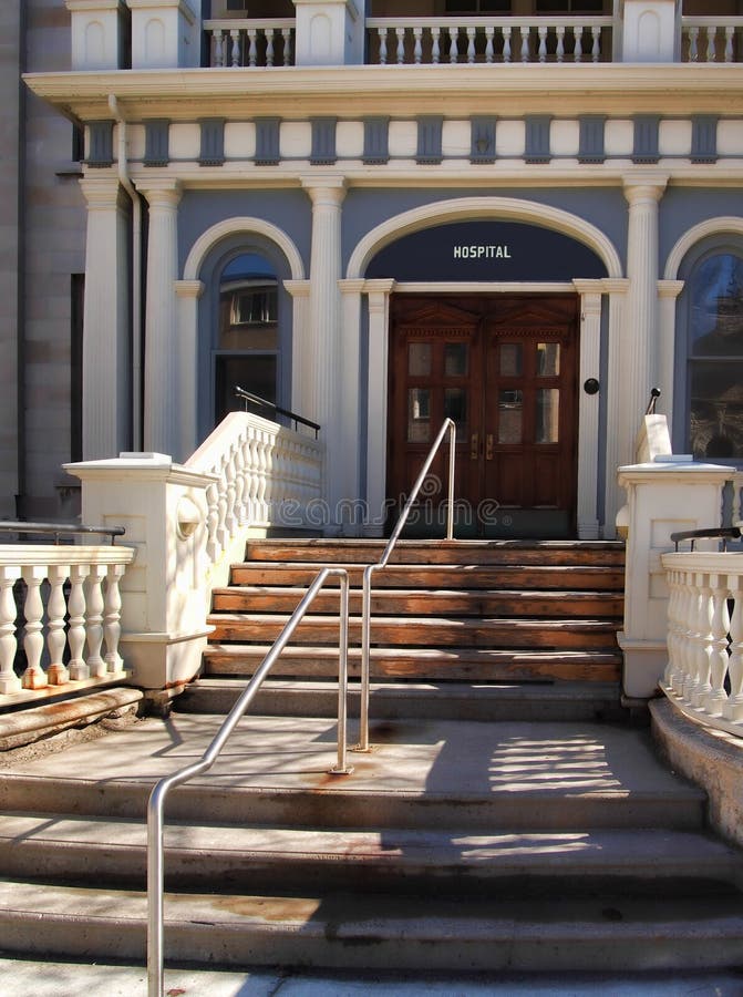Hospital Entrance stock photo. Image of night, building - 18291436