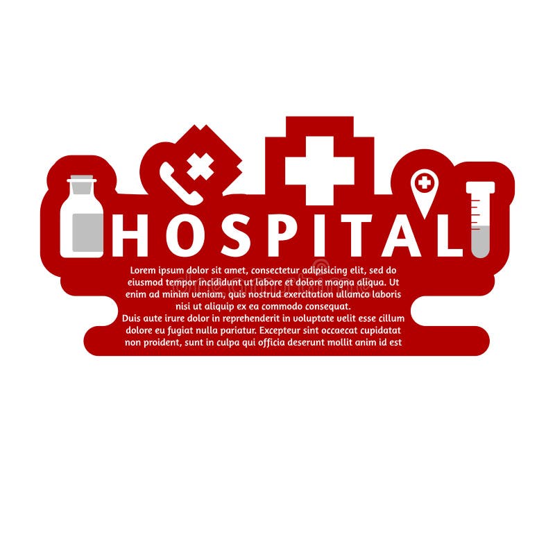 Hospital First Aid Stamp, Badge and Template. Stock Vector ...