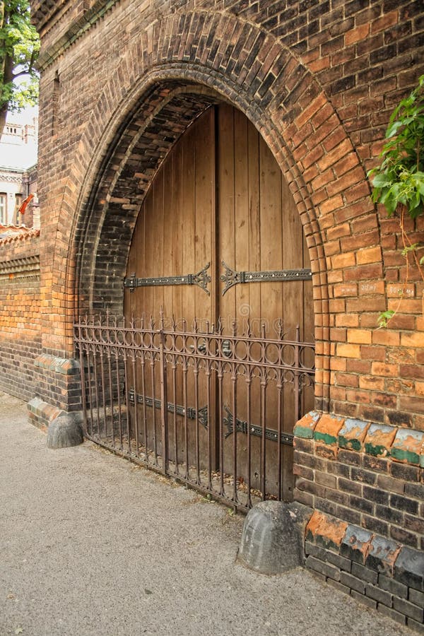 Hospital Gate Decorated with Ironwork - Old Prague Stock Photo - Image ...