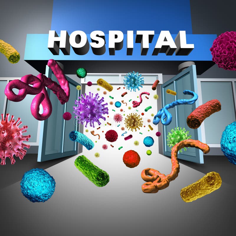 Hospital Germs stock illustration. Illustration of micro - 56607256