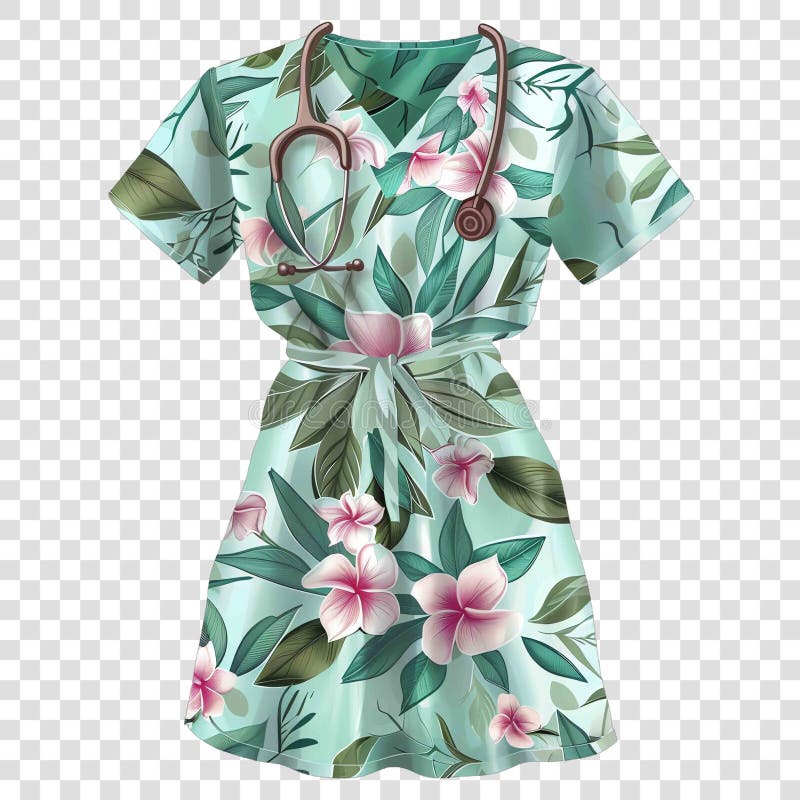Hospital Gown Transparent Background Realistic Element Stock ...