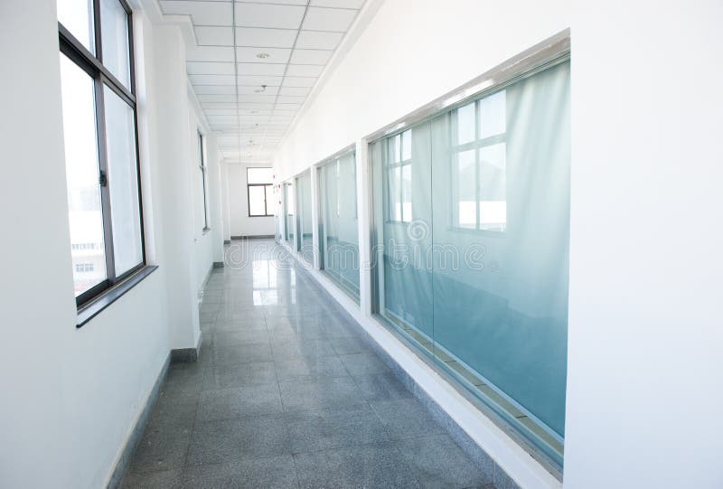 Hospital hallway stock image. Image of close, laboratory - 18444819
