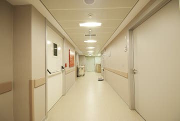 Hospital hallway stock photo. Image of operating, interior - 28624410