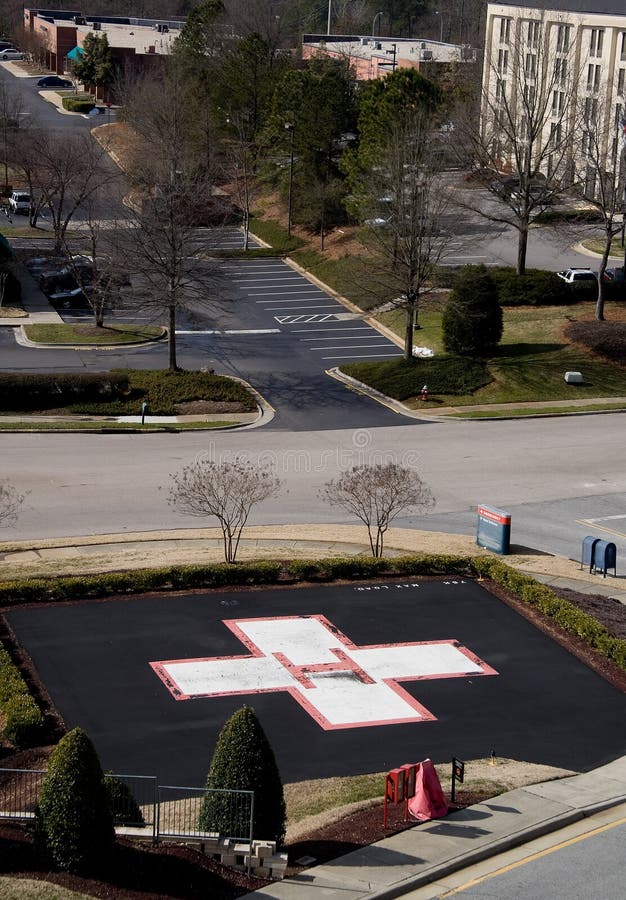 Hospital Helipad stock image. Image of lifeflight, emergency - 12964425