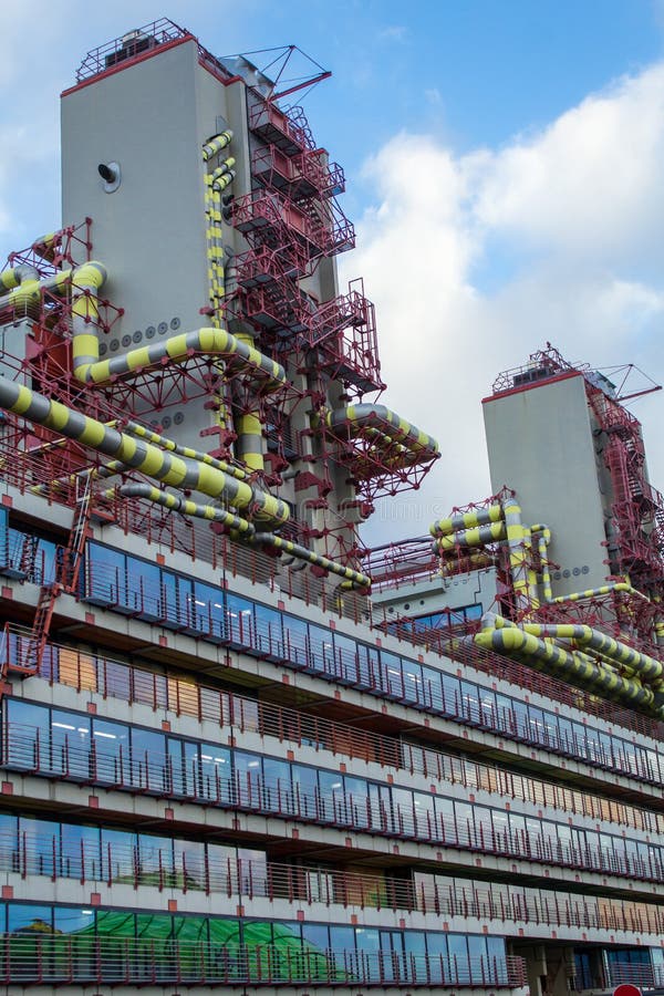 Hospital with heliport stock photo. Image of business - 42596856