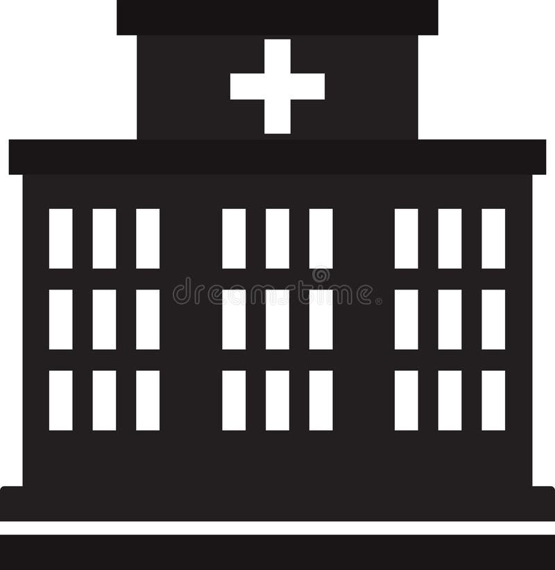 Hospital Icon, Hospital Building Icon, Hospital Building Stock Vector ...