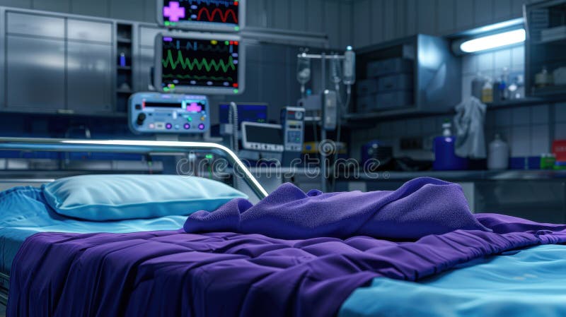 The Hospital Intensive Care Unit. AI Generated Stock Image - Image of ...