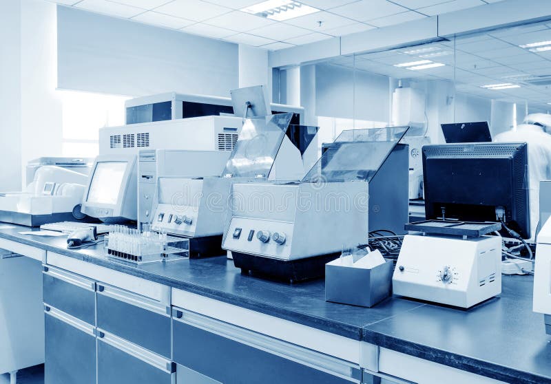 Hospital laboratories stock image. Image of scanner, analysis - 57293293