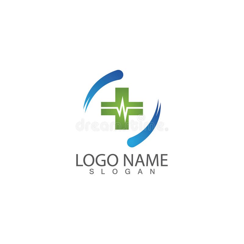 Hospital Logo and Symbol Icon Vector. Stock Vector - Illustration of ...